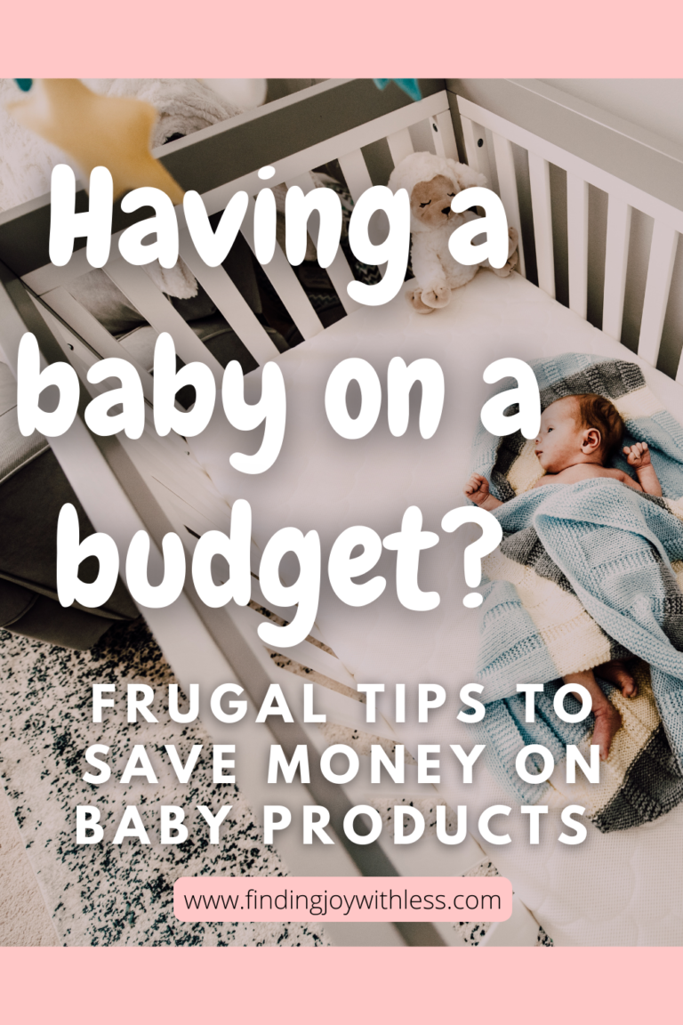 Frugal Baby Aboard: How To Save Money On Baby Products - Finding Joy ...